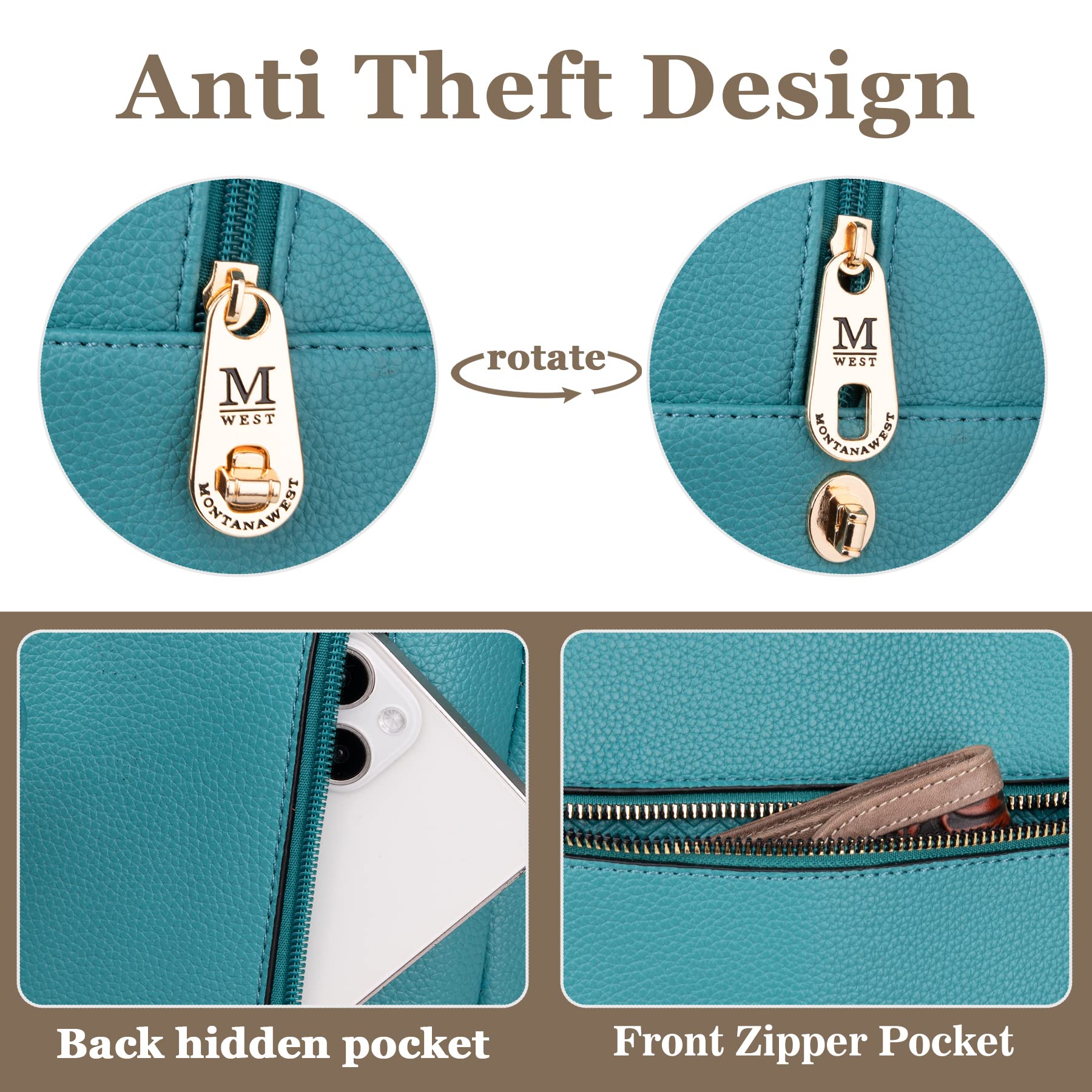 Montana West Medium Backpack Purse for Women Anti Theft Backpack with Secured Zipper & Tassel