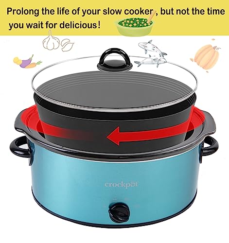 Slow Cooker Liners Fit for Crockpot 7-8 Quart Oval Slow Cooker,Reusable & Leakproof Dishwasher Safe Cooking Liner for CrockPot 7-8QT