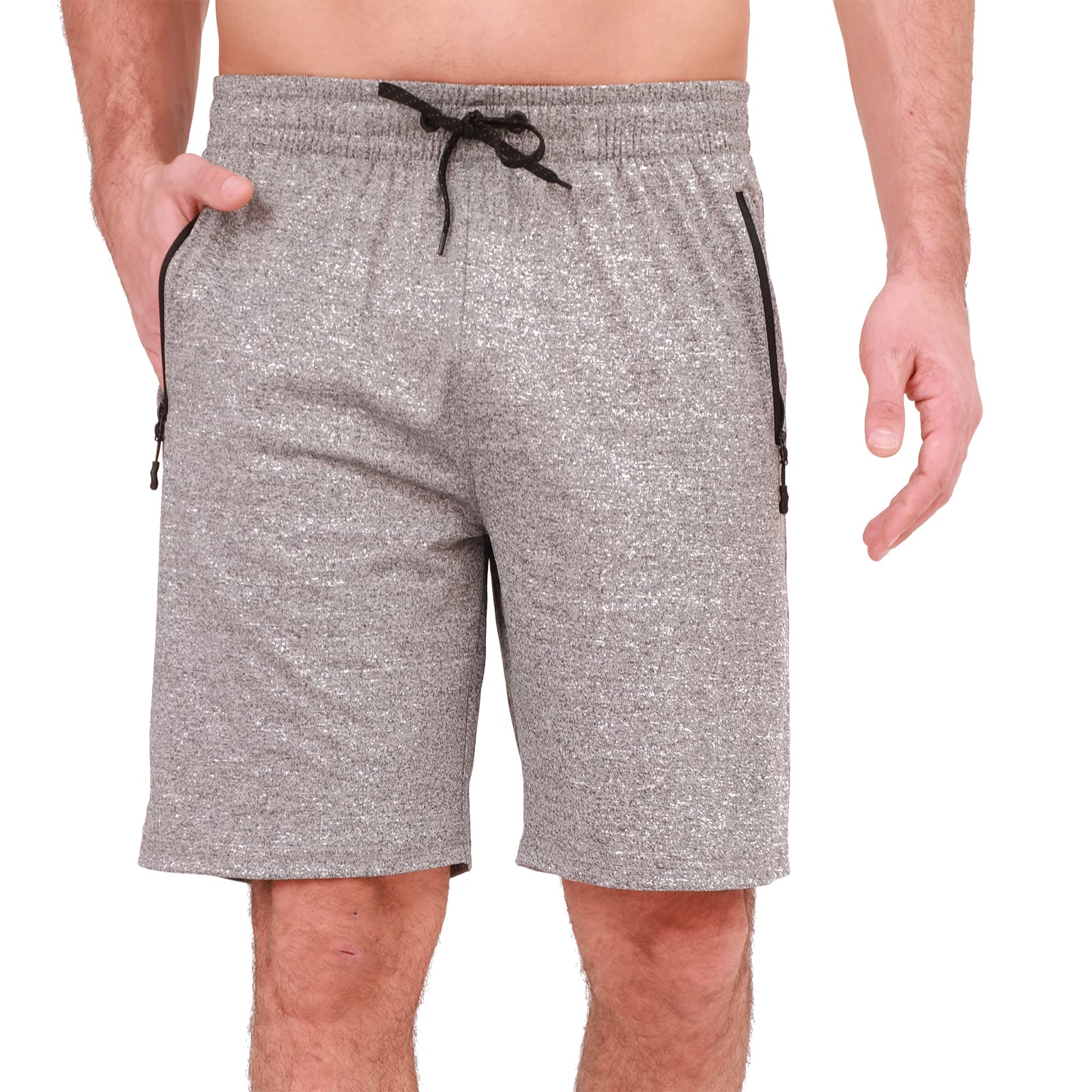 SUGARNO Athletic Shorts for Men,4 Packs Drawstring Gym Sports Shorts with Zipper Pockets for Running,Workout,Training(Small)