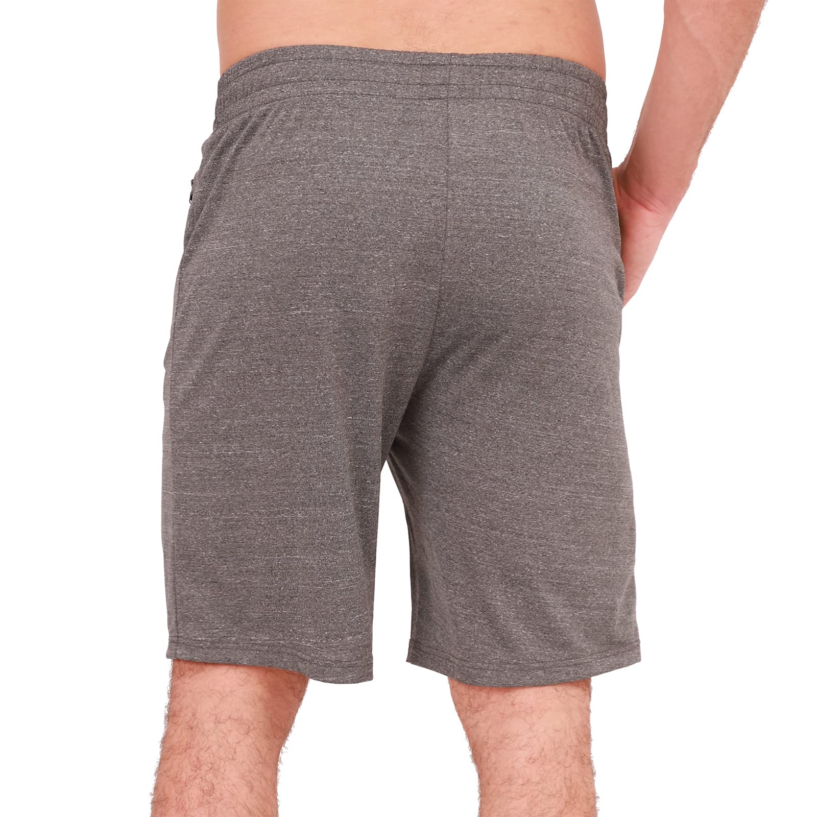 SUGARNO Athletic Shorts for Men,4 Packs Drawstring Gym Sports Shorts with Zipper Pockets for Running,Workout,Training(Small)