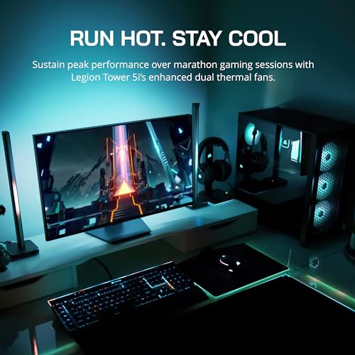 Lenovo Legion 5i Tower Gen 7 Gaming Desktop, Intel Core i7-12700 Processor, 64GB DDR5 RAM, 4TB PCIe SSD + 4TB HDD, NVIDIA GeForce RTX 3060 12G DDR6, Win 11 Pro, Black, 32GB Hotface USB Card