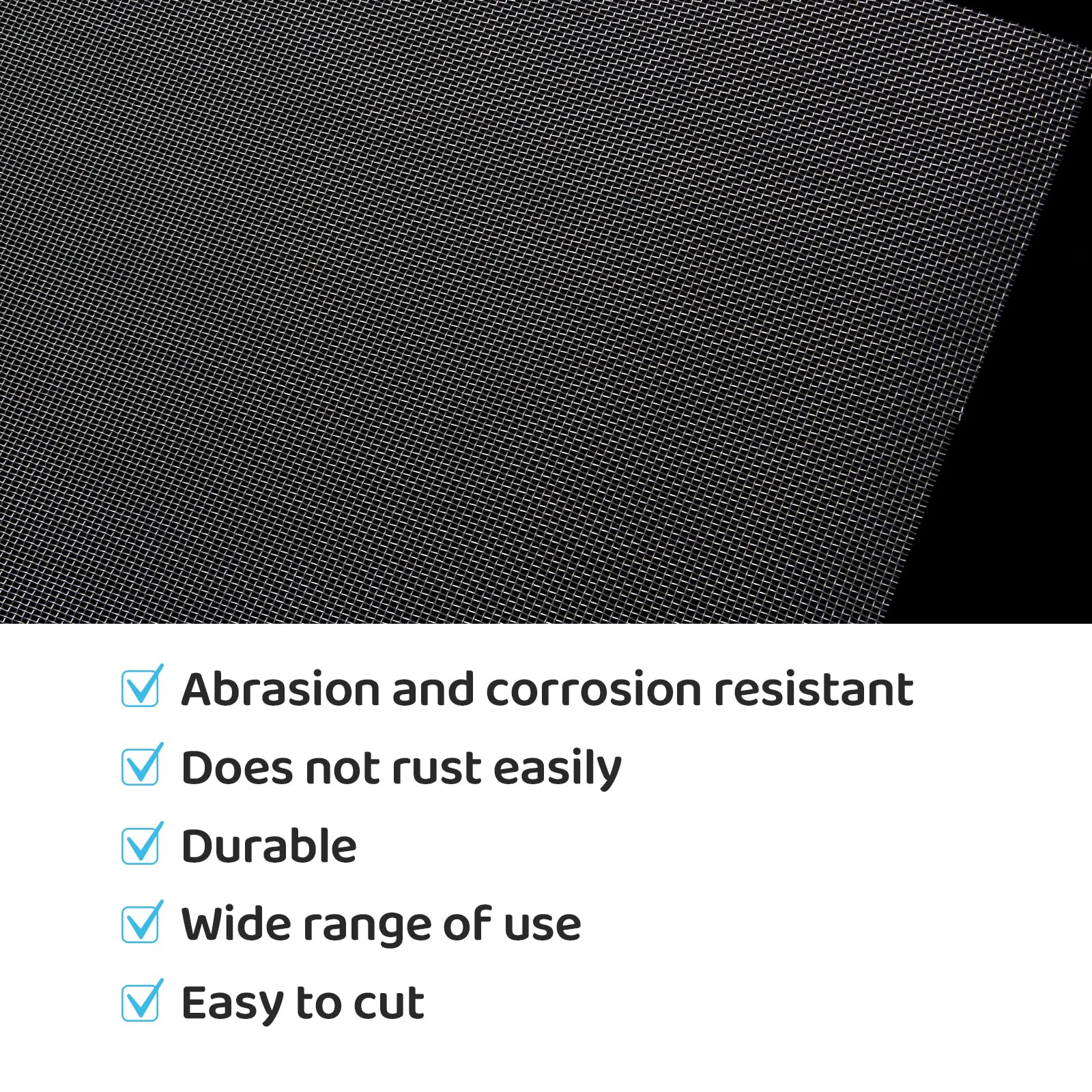 4 Pieces 20 Mesh 8.2βX11.8β (21cmX30cm) Wire Mesh, Sturdy Metal Mesh Sheets for DIY Projects 304 Stainless Steel No Rust Mesh Screen