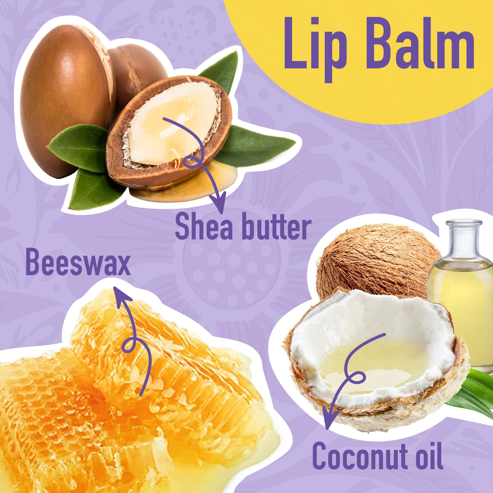 AZEN 8 Pack Lip Balm Stocking, Natural Lip Balm Bulk, Moisturizing Lip Balm for Dry Lips