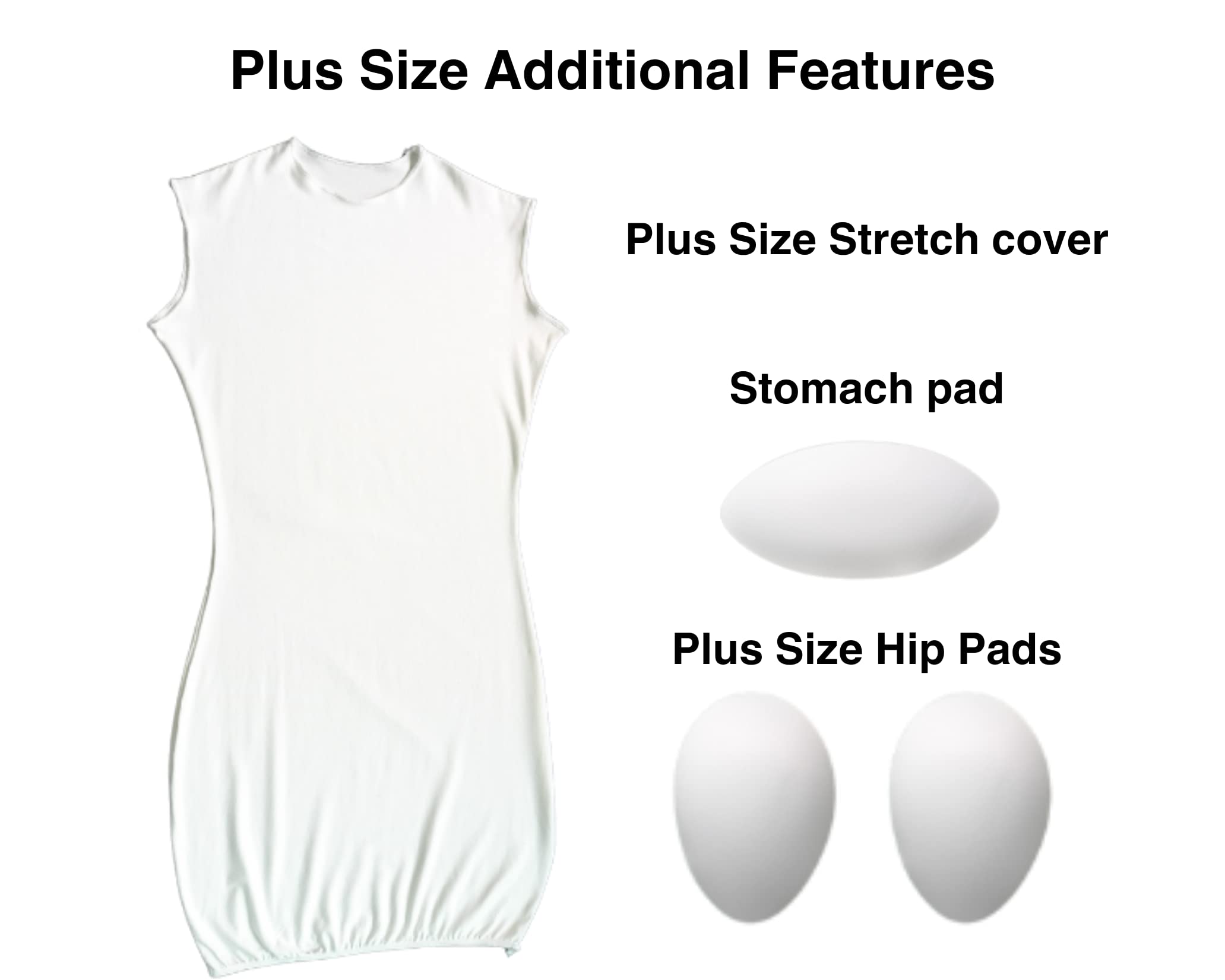 Pro Modular Dress Form Padding Plus Size Kit (24 Pieces) β Adjustable Body Form Padding Set for Sewing and Mannequin β Adult Female Dress Padding β Dress Making and Tailoring Accessories