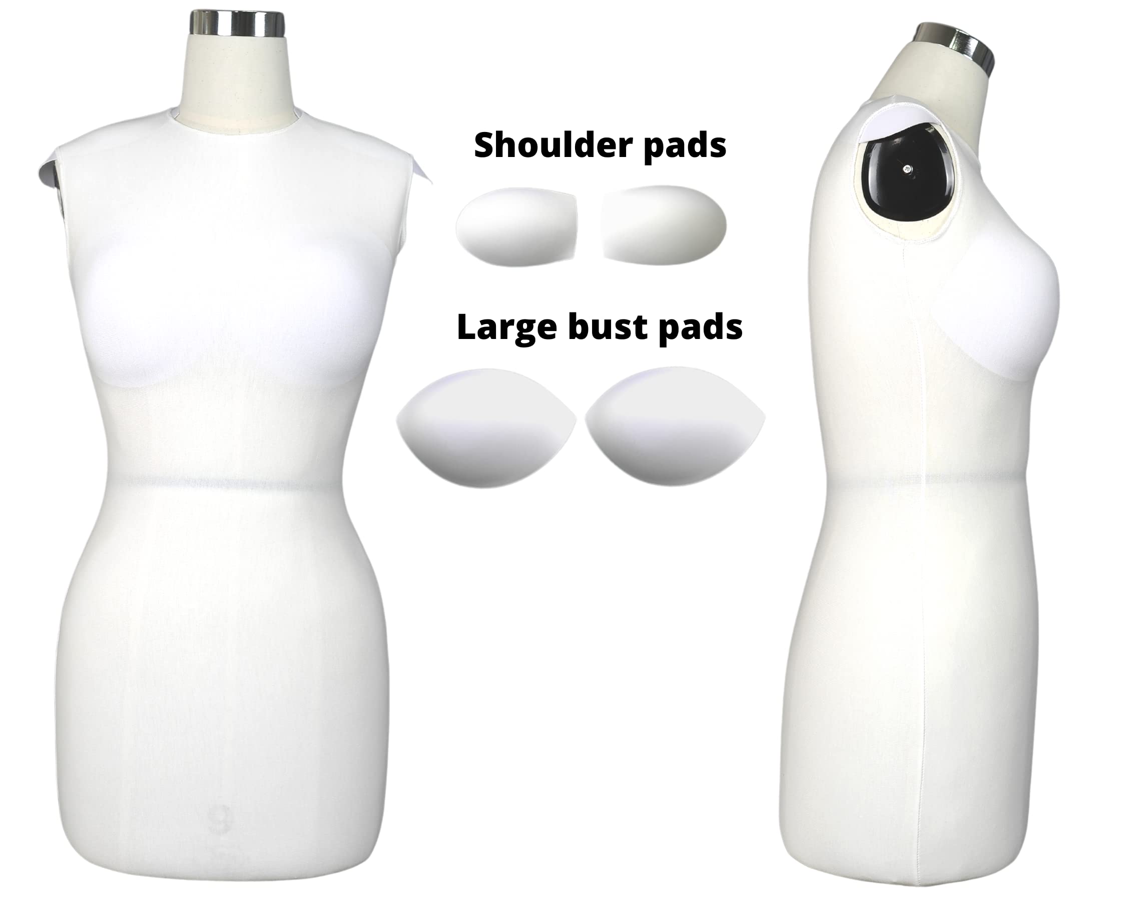 Pro Modular Dress Form Padding Plus Size Kit (24 Pieces) β Adjustable Body Form Padding Set for Sewing and Mannequin β Adult Female Dress Padding β Dress Making and Tailoring Accessories