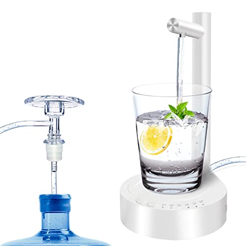 Bedside Water Dispenser for Bedroom Nightstand - Desktop Water Dispenser for 5 Gallon Bottle - Tabletop Wireless Water Dispenser - Type-C Charging