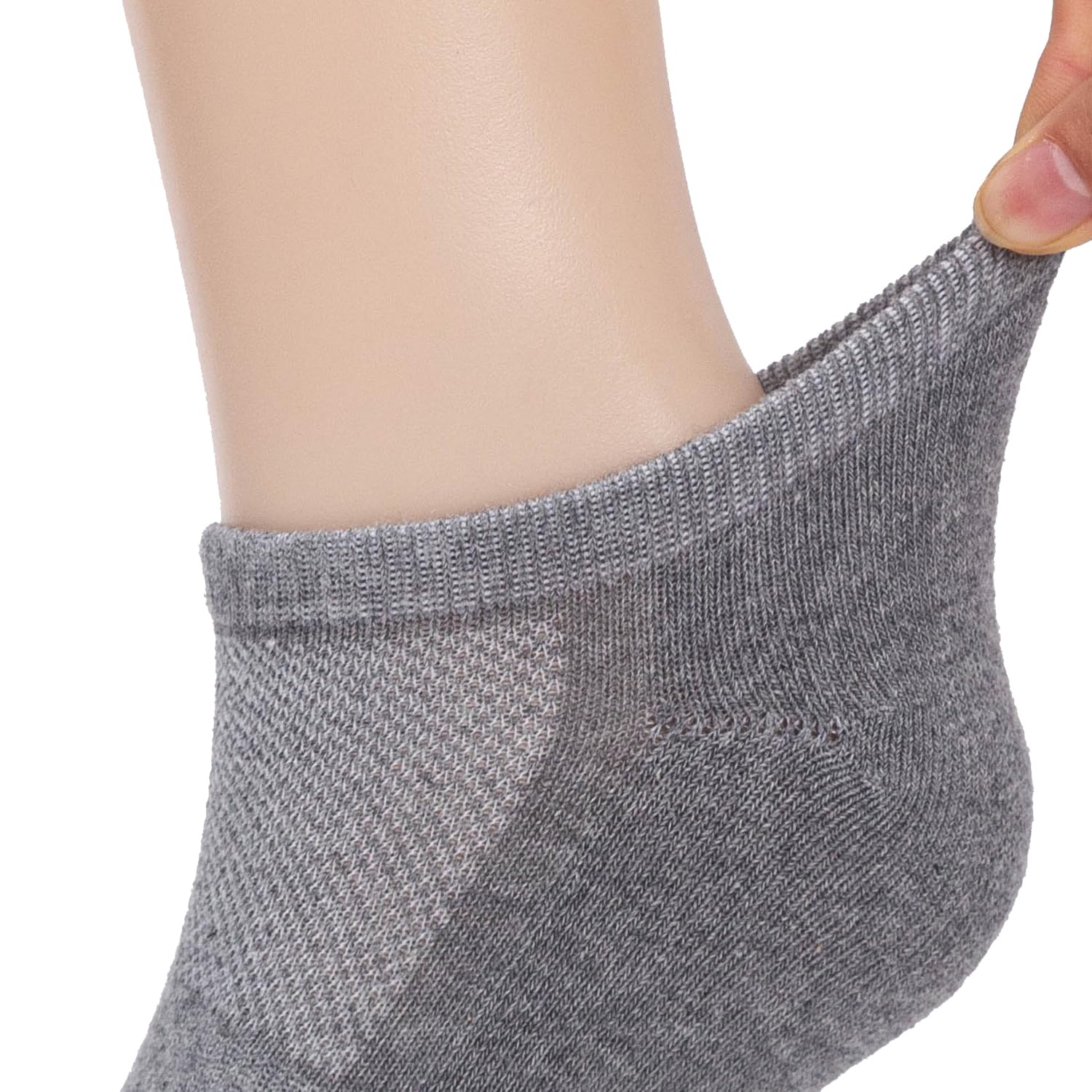 Luriesal Women's Cushioned No Show Socks Athletic Cotton Short Socks Arch Support Mesh Ankle Socks 6 Pairs