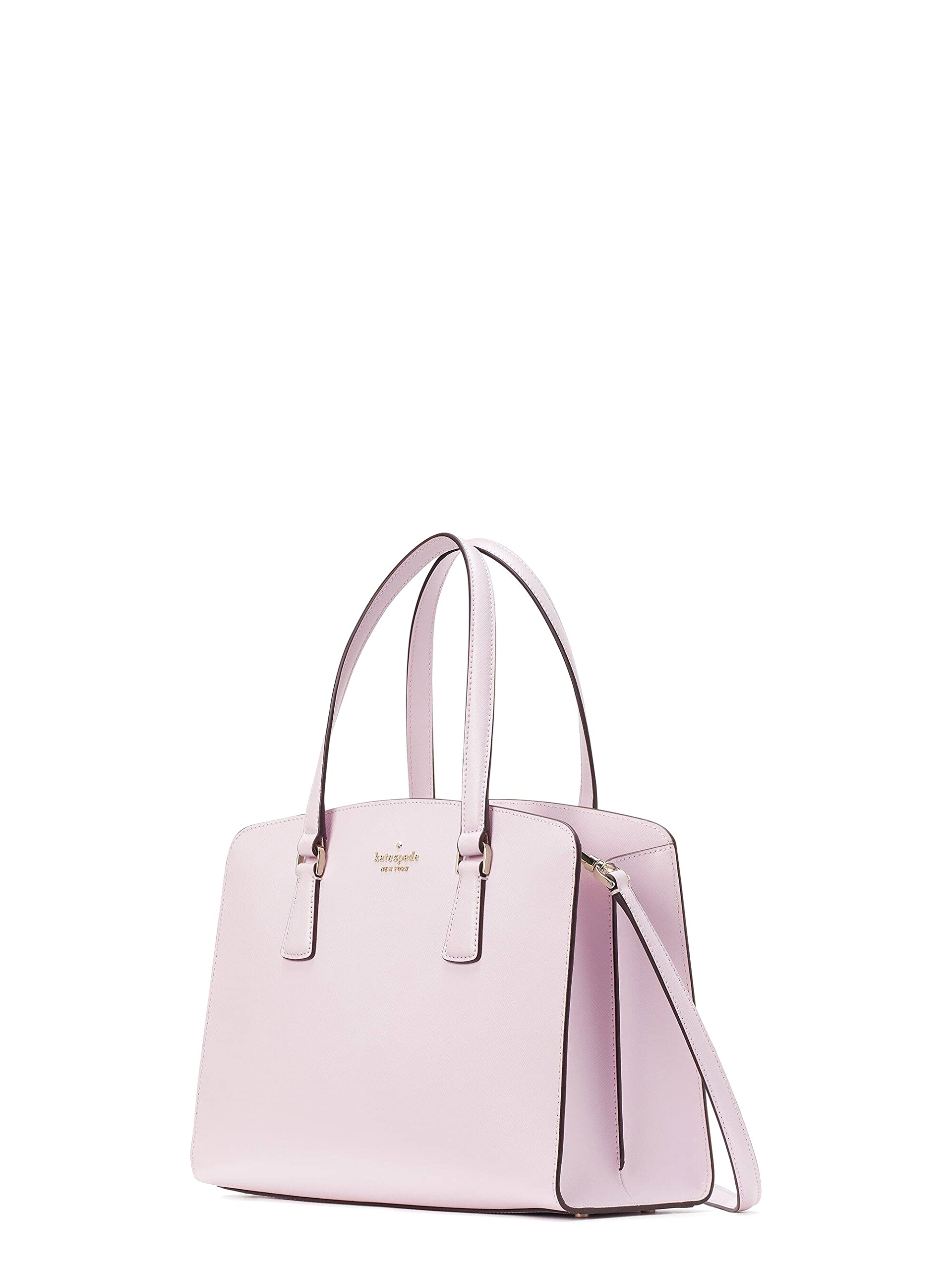 Kate Spade Perry Medium Satchel Saffiano Leather Crossbody Bag Purse Handbag (Pale Amethyst)