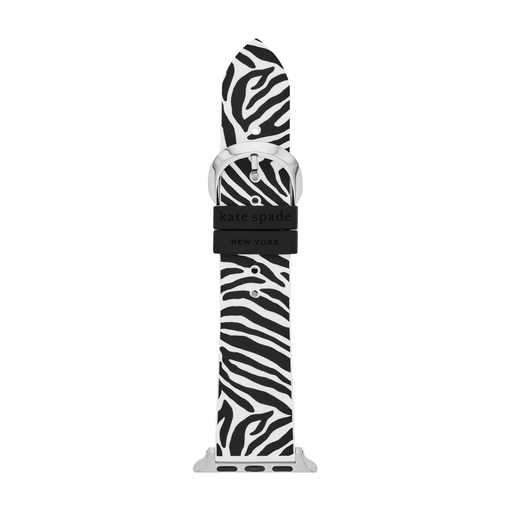 Kate Spade New York women's zebra print silicone band for apple watchĀ®, 38/40/41mm