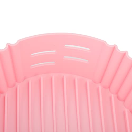 DAUERHAFT Air Fryer Silicone Liner, Washable Oilproof Air Fryer Insert Food Grade for Kitchen(Pink)