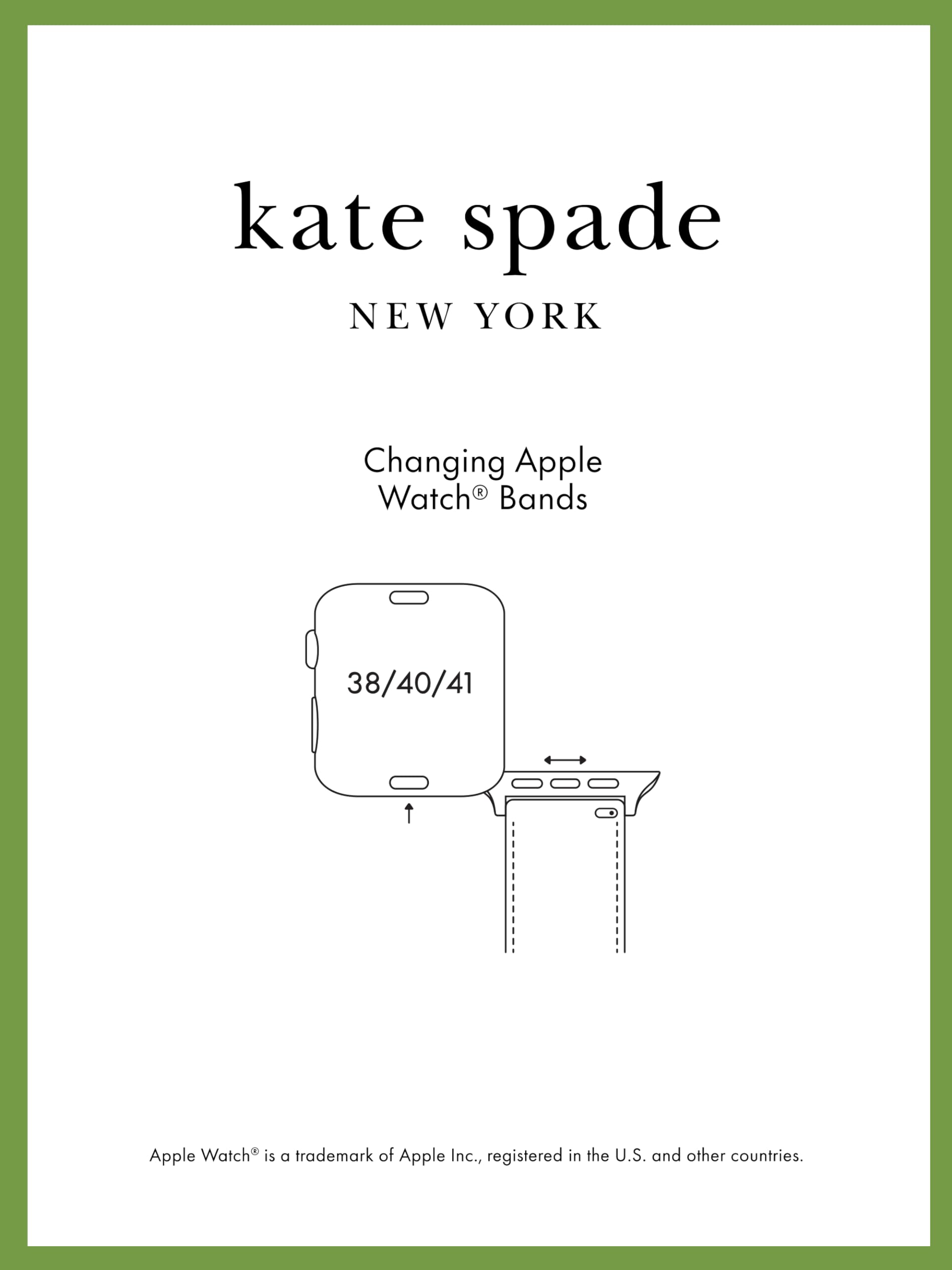 Kate Spade New York Women's Pink Glitter Jelly Band for Apple Watch®, 38/40/41mm (Model: KSS0147)