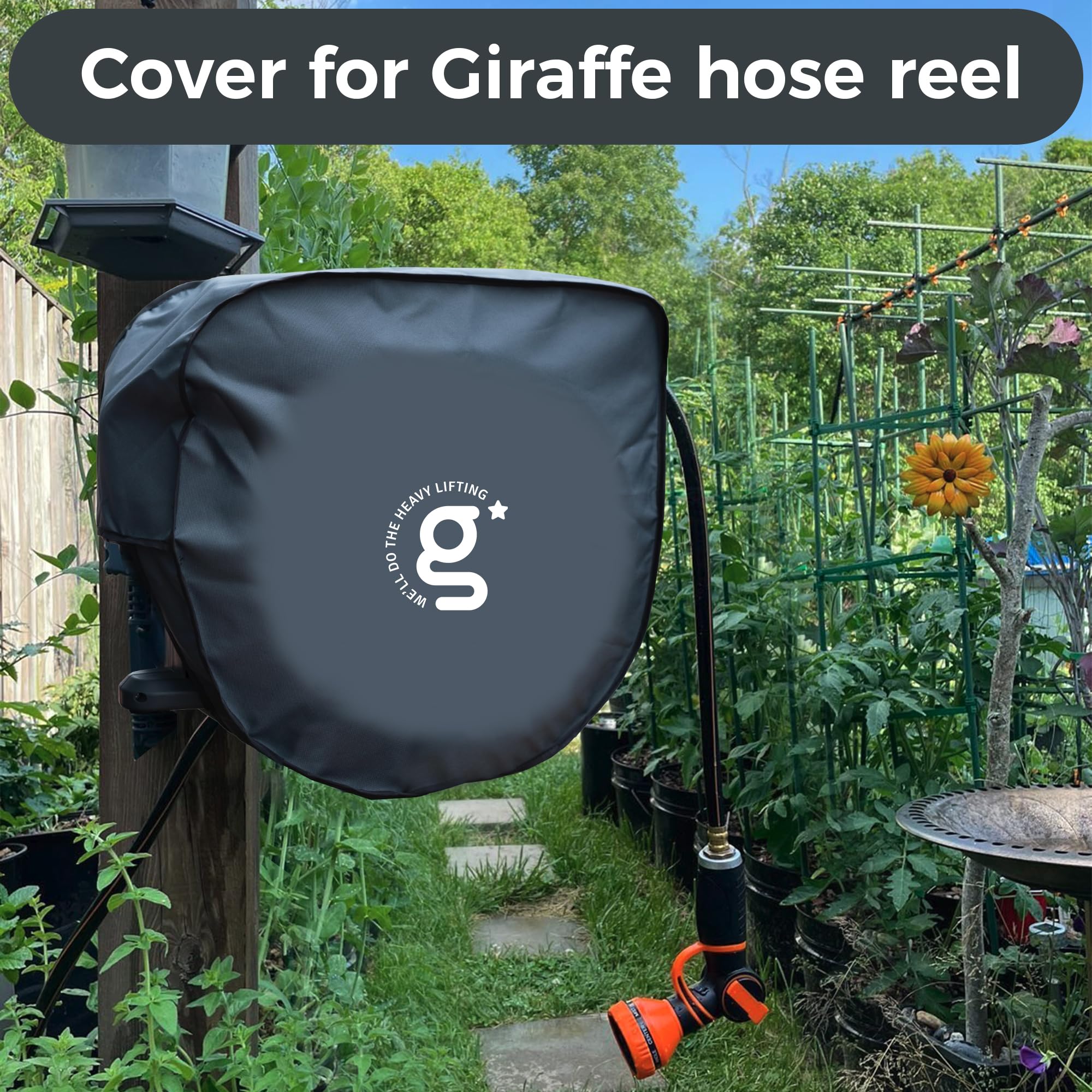 Giraffe Tools AW30/ AW25 Retractable Garden Hose Reel Cover UV Resistant, Waterproof and Anti-Fading Cover for Water Hose Reel