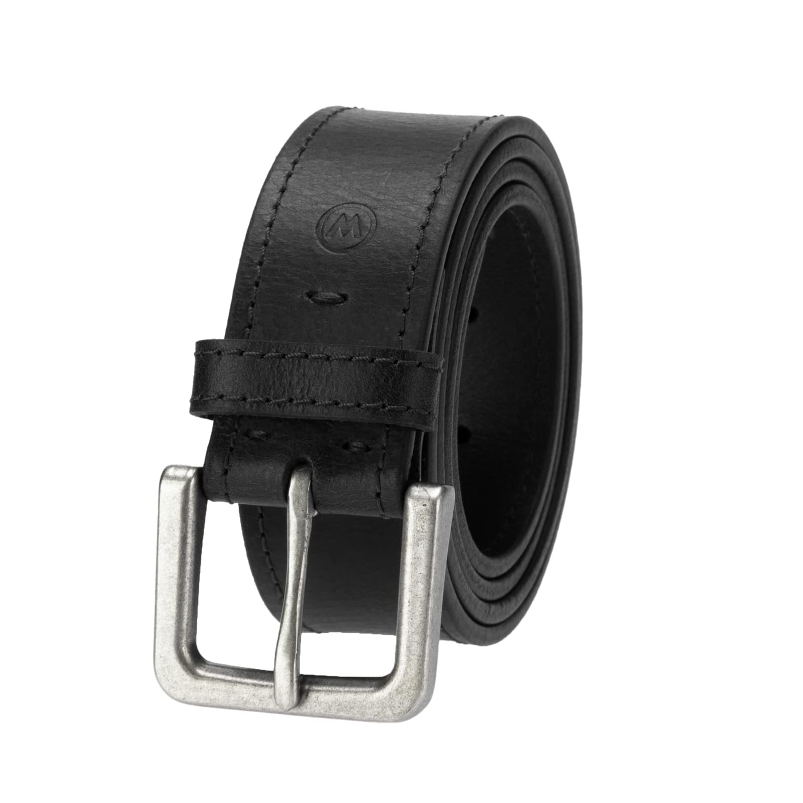 Wrangler Men’s Leather Country Casual Every Day Dress Belt for Jeans, Khakis Black 42