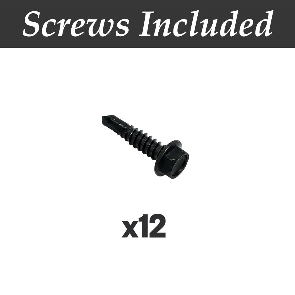 skysen Carbon Steel Self Closing Vinyl Fence Single Gate Hinge and Latch Hardware Kit -2 Hinges and 1 Latch (Single Gate Kit-cs)