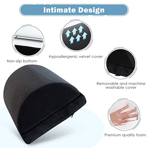 Foot Rest for Under Desk at Work, Adjustable Desk Footrest for Office Chair & Gaming Chair,Ergonomic Footrest Pillow Desk Foot Stool for Home Airplane Car to Relieve Back Knee Pain