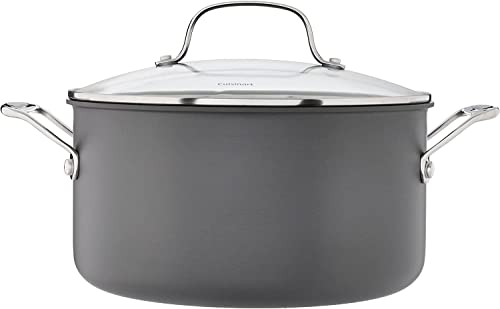 Cuisinart 644-24 Chef's Classic 6-Quart Nonstick-Hard-Anodized, Stockpot w/Cover & 619-14 Chef's Classic 1-Quart Nonstick-Hard-Anodized, Saucepan w/Cover