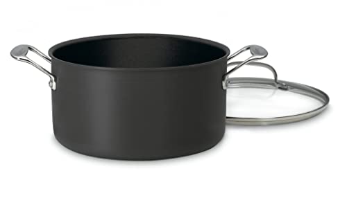 Cuisinart 644-24 Chef's Classic 6-Quart Nonstick-Hard-Anodized, Stockpot w/Cover & 619-14 Chef's Classic 1-Quart Nonstick-Hard-Anodized, Saucepan w/Cover