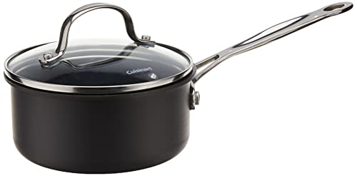 Cuisinart 644-24 Chef's Classic 6-Quart Nonstick-Hard-Anodized, Stockpot w/Cover & 619-14 Chef's Classic 1-Quart Nonstick-Hard-Anodized, Saucepan w/Cover
