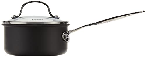 Cuisinart 644-24 Chef's Classic 6-Quart Nonstick-Hard-Anodized, Stockpot w/Cover & 619-14 Chef's Classic 1-Quart Nonstick-Hard-Anodized, Saucepan w/Cover