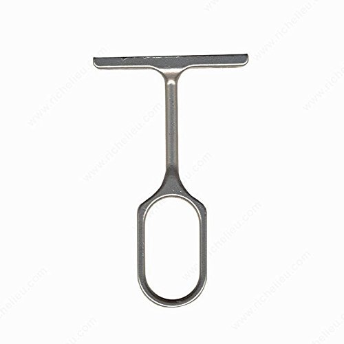 Phillco Closet Rod Kit - Oval Rod, 92 inch (2337mm) long with 6 end caps and center support. (Matte Nickel)