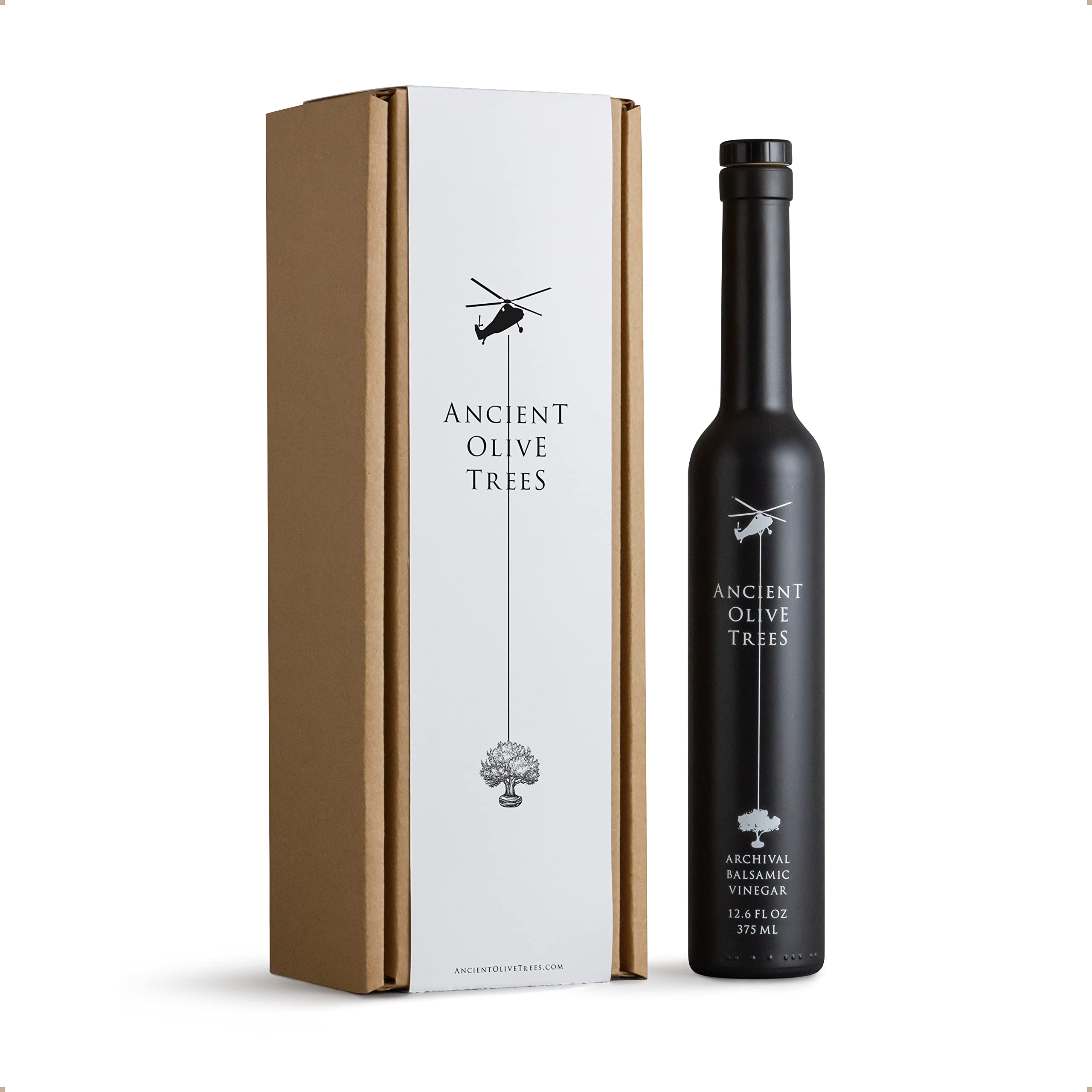 ANCIENT OLIVE TREES - Balsamic Vinegar | Aceto Balsamico di Modena IGP | Perfect for Any Sauce, Marinade, Salad, Fruit, or Vegetable Dish | 12.6 FL. OZ. | 1 CT