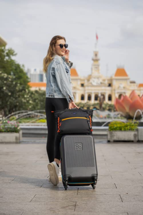 Sherpani Meridian, 22 Inch Expandable Hardshell Carry-On, Lightweight 22" Rolling Hardside Travel Luggage for Women, Stylish & Durable Suitcase (Chromatic)
