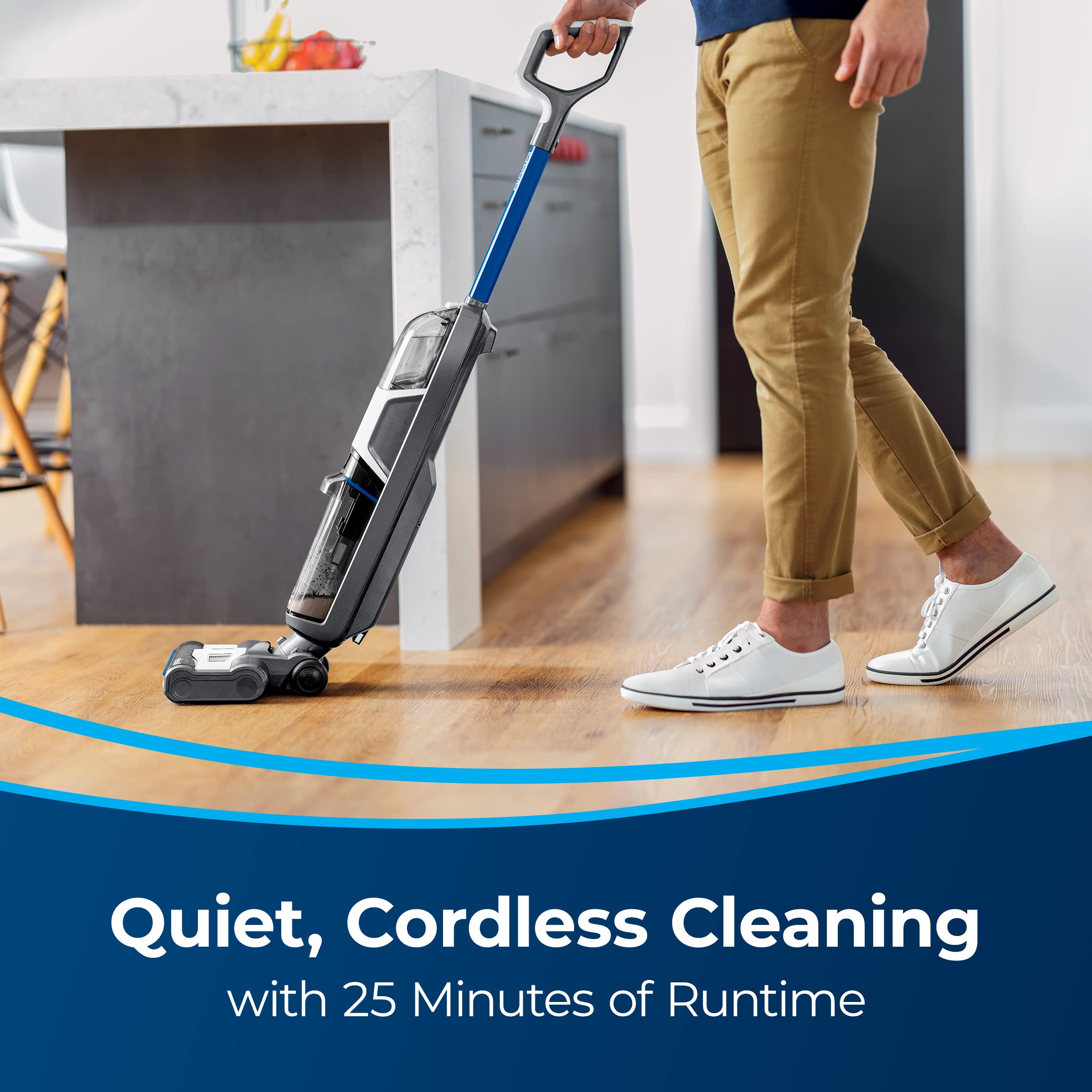 Bissell Crosswave HF3 Cordless Wet/Dry Vacuum Cleaner and Mop, Multi-Surface and Hardwood Floor Cleaner, 3649A