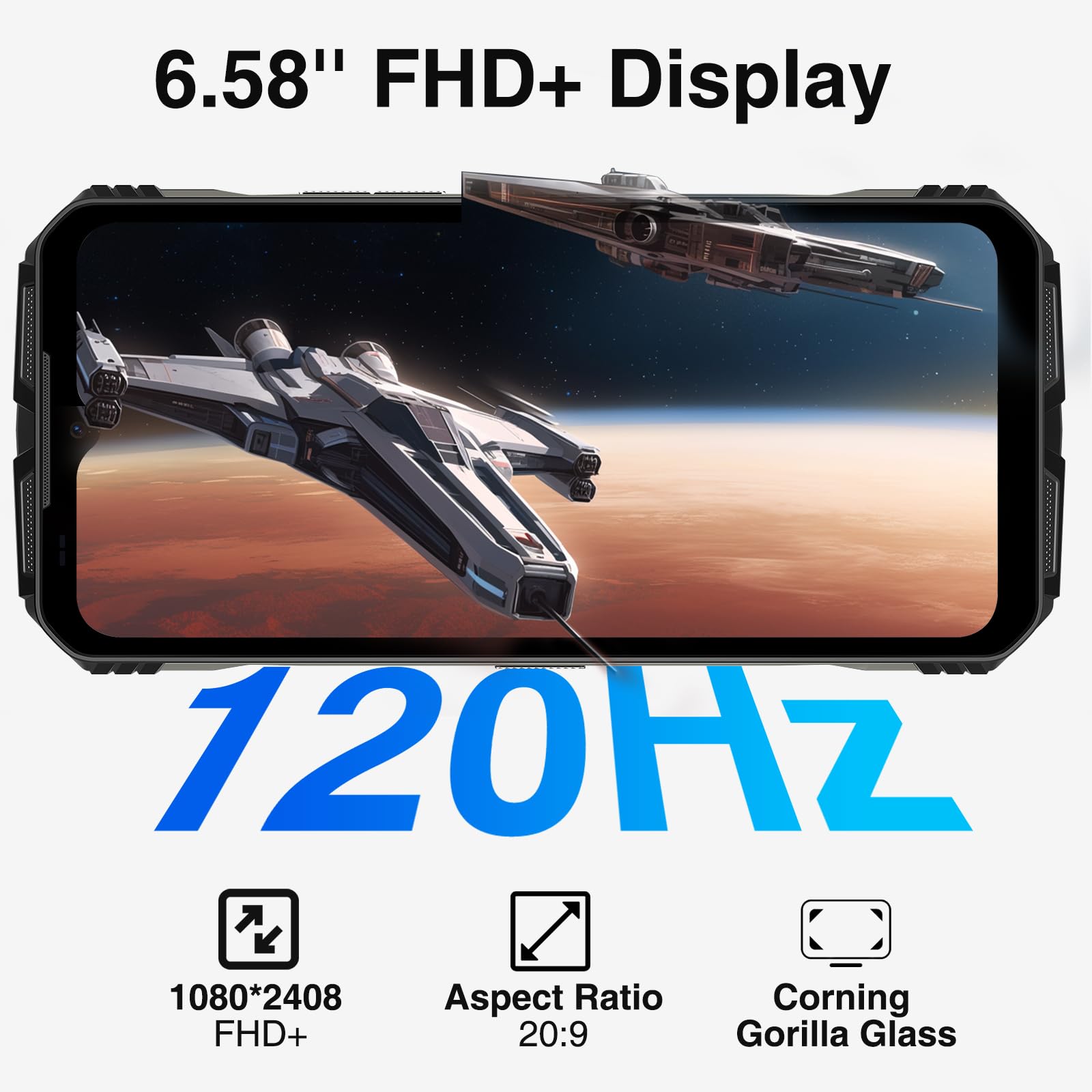 DOOGEE V MAX Plus(2024) 5G Rugged Smartphone,22000mAh 36GB+512GB,200MP+32MP+20MP Night Vision Rugged Cell Phone,Android 14 Rugged Phone