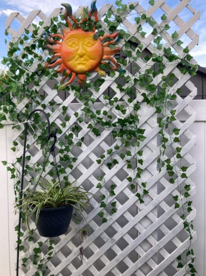 RQJLZ 12 Pack 85 Feet Fake Ivy Leaves Artificial Ivy Garland Greenery Garlands Hanging Plant Vine for Wedding Party Room Astethic Stuff Decor, Plants Hanging