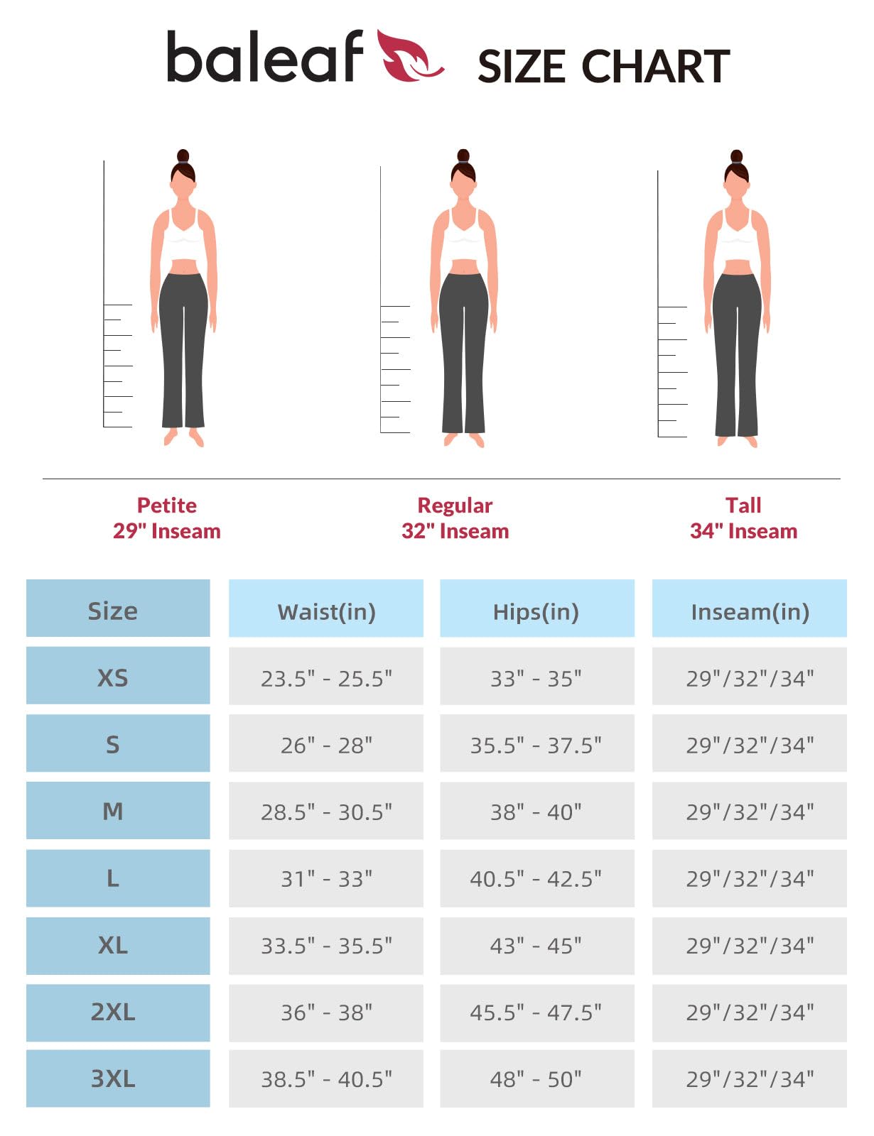 BALEAF Women's Flare Leggings with Pockets High Waisted Yoga Pants Casual Workout Wide Leg Pants Black 29" M