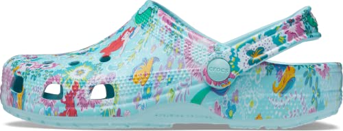 Crocs Unisex Classic Disney x Vera Bradley Little Mermaid Clogs, Pure Water, Numeric_8 US Men