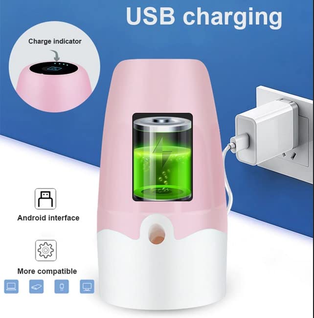GETMAX New 2023 Premium Patented Portable Water Pump Dispenser 1-5 Gallon Automatic Powerful 1200Mah Electric Water Bottle Pump Water Proof Child Lock & Battery Power Display For Home Office Use Green