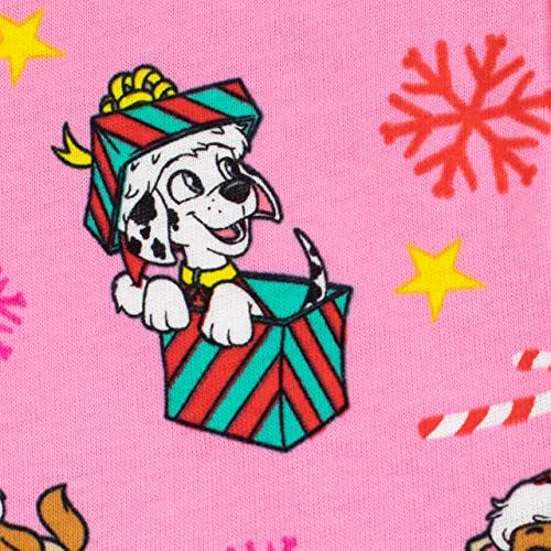 Paw Patrol Girls' Christmas Pajamas Pink 7