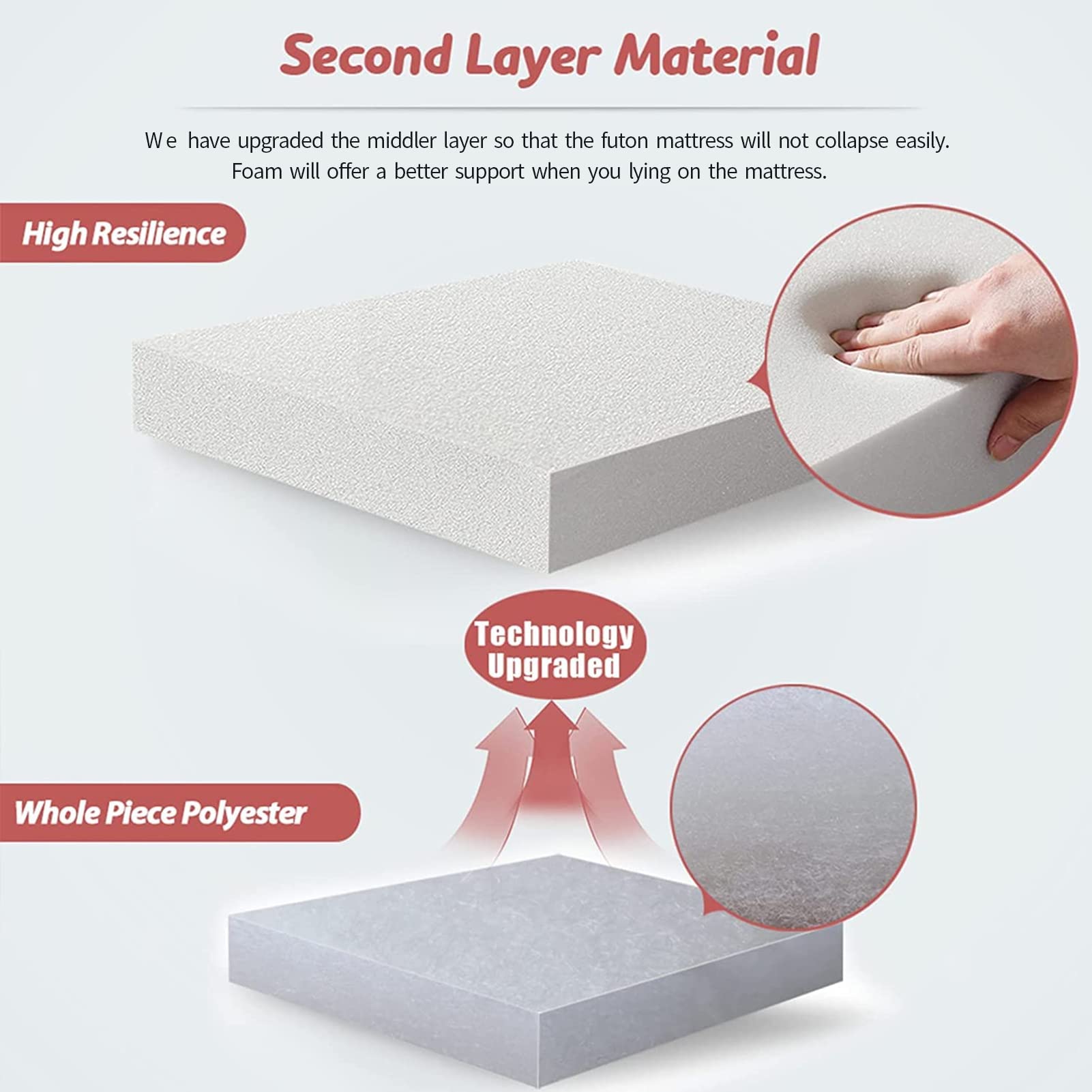 MAXYOYO Bohemian Futon Floor Mattress Boho Floral Style Japanese Tatami Mat Foldable Bed Portable Camping Sleeping Pad Lounger Couch Bed, Queen