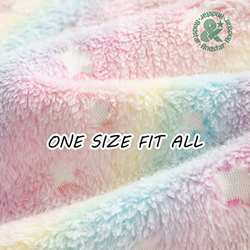 ANDSTAR Wearable Blanket Hoodie, Oversized Hooded for Women and Men, Comfy Sweatshirt with Giant Pocket (rainbow)