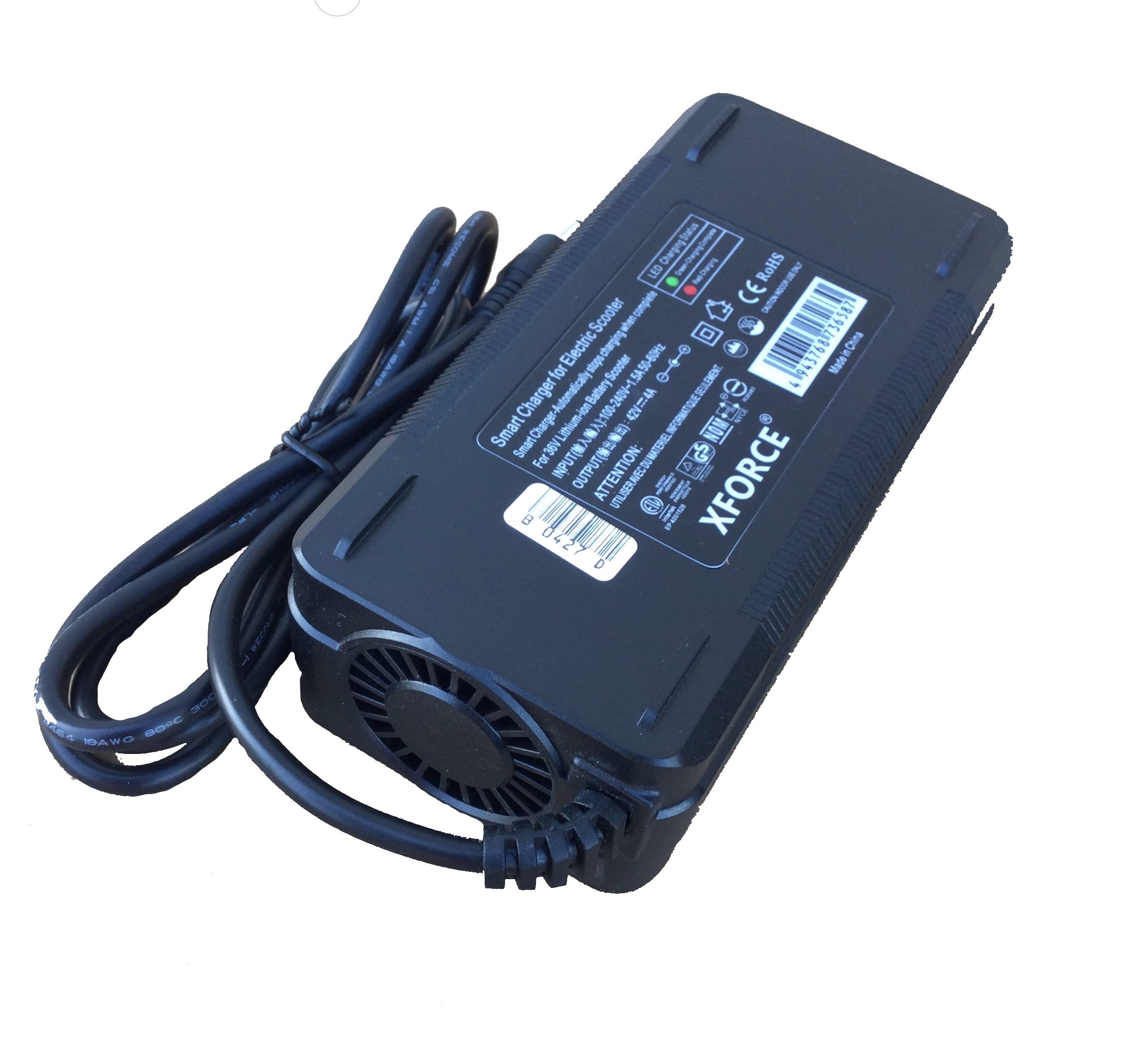 4 Amps Smart Charger Compatible with Macwheel MX1, MX2, MX3 and MX PRO Electric Scooter
