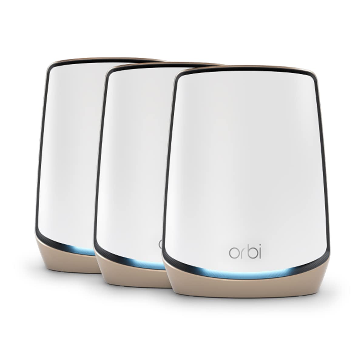 NETGEAR Orbi Tri-Band WiFi 6 Mesh Network System (RBK863S) – Router + 2 Satellite Extenders, Security Features, Up to 6Gbps, Up to 8,000 sq.ft., 100 Devices, 10 Gig Internet Port, Armor Subscription