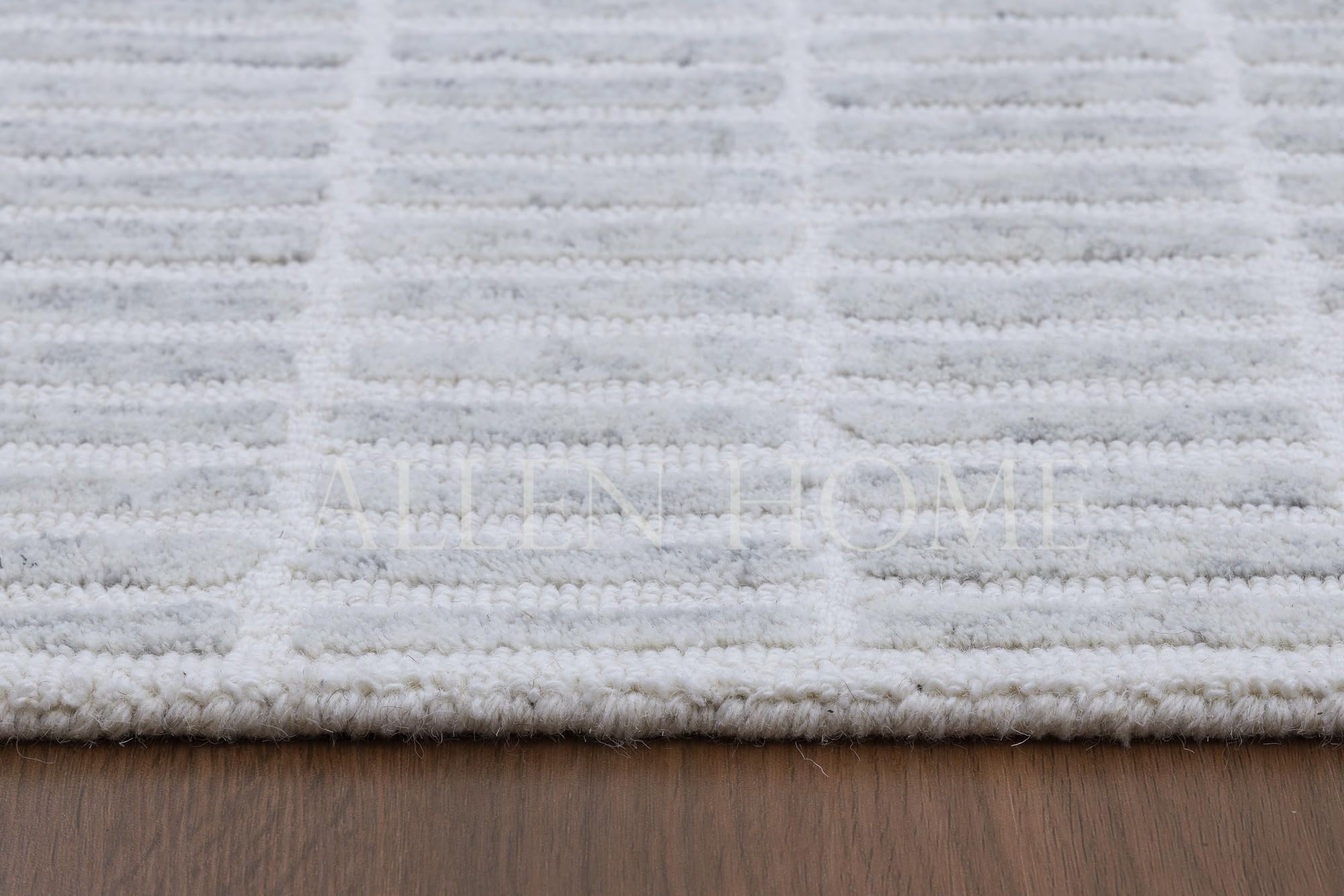 Allen Home Traditional Capitola Wool Area Rugs by Allen Home | Durable | 100% Wool, Hand Tufted | Living Room, Dining Room, Bedroom, and Entryway Area Rugs | 8β x 10β | Capitola Gray