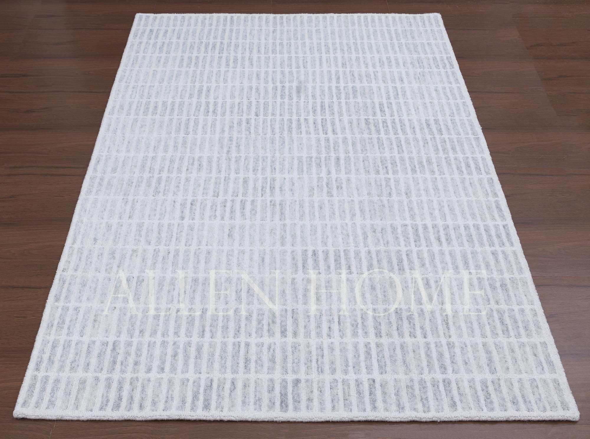 Allen Home Traditional Capitola Wool Area Rugs by Allen Home | Durable | 100% Wool, Hand Tufted | Living Room, Dining Room, Bedroom, and Entryway Area Rugs | 8β x 10β | Capitola Gray