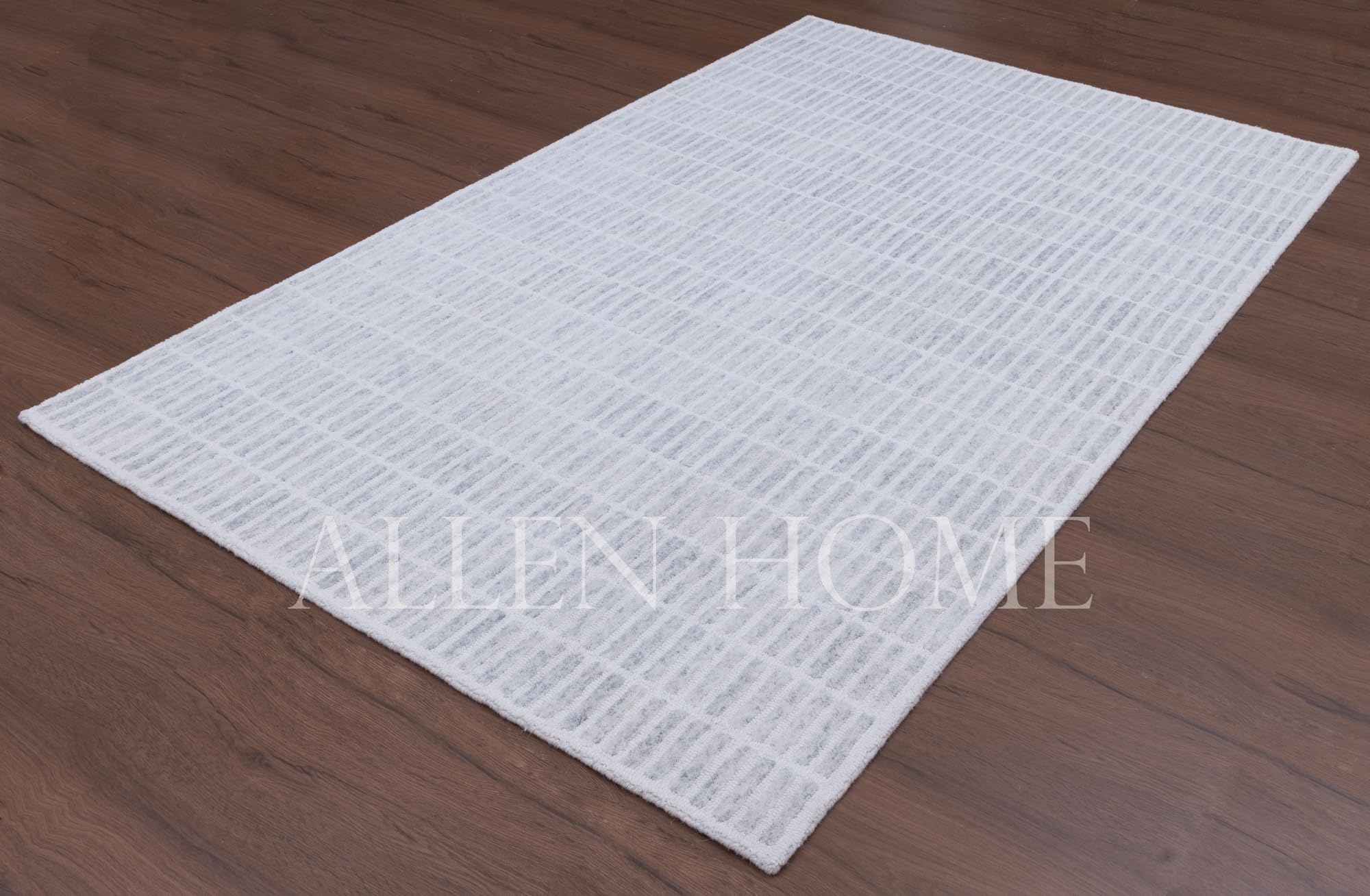 Allen Home Traditional Capitola Wool Area Rugs by Allen Home | Durable | 100% Wool, Hand Tufted | Living Room, Dining Room, Bedroom, and Entryway Area Rugs | 8β x 10β | Capitola Gray