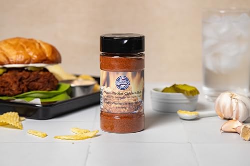 The Whiskey Hound - Nashville Hot Chicken Rub, Chicken Seasoning, Pepper and Spice BBQ Rub, Steak Seasoning for Pork Chop, Fries, Meat and More, Made with Local Spices, 4 oz