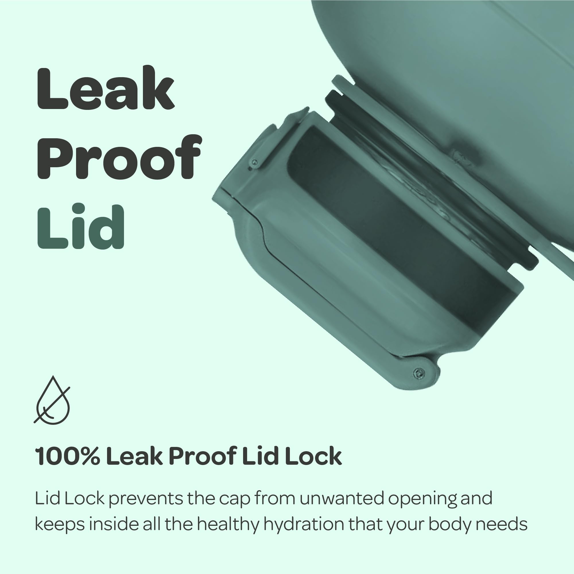 Hydracy 2.3L BPA-Free Tritan Plastic Water Bottle with Adjustable Shoulder Strap, Spill-Proof Lid, and Convenient Silicon Spout for Hydration on the Go