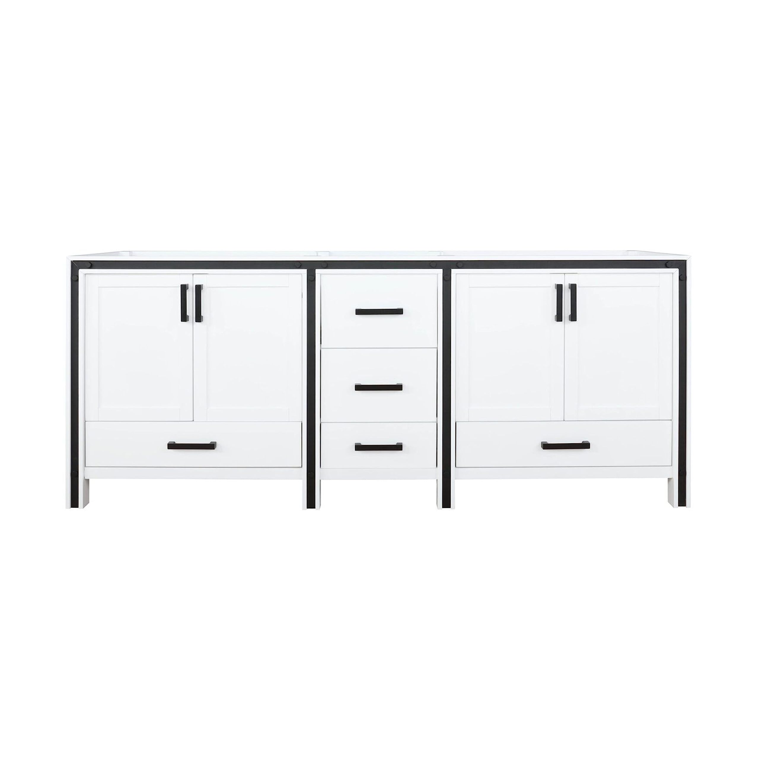 Bell+Modern Augustine 80 in W x 22 in D White Double Bath Vanity