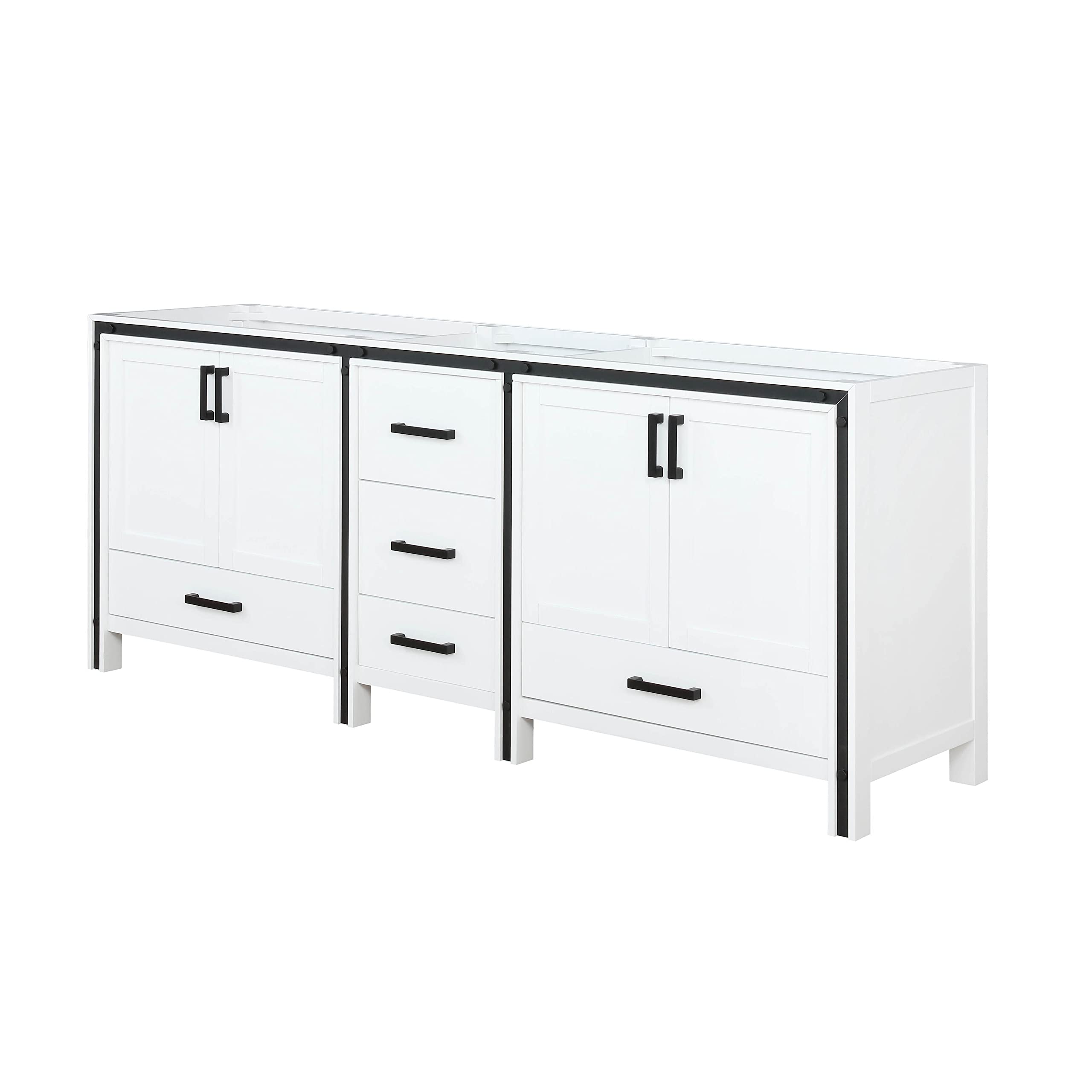 Bell+Modern Augustine 80 in W x 22 in D White Double Bath Vanity