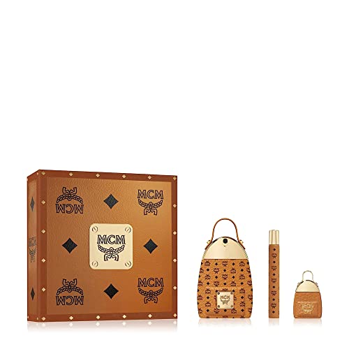 MCM Eau de Parfum 3 Piece Gift Set - Perfume Spray 2.5 Fl. Oz., Travel Spray 0.34 Fl. Oz., and Mini Spray 0.23 Fl. Oz