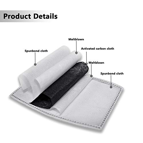 VeJerKK Winter Reusable Face Masks with adjustment Earloop,Idyllic Early Morning Scenery,Protection 5-ply Breathable Face Masks for women men,Black White Slate Blue
