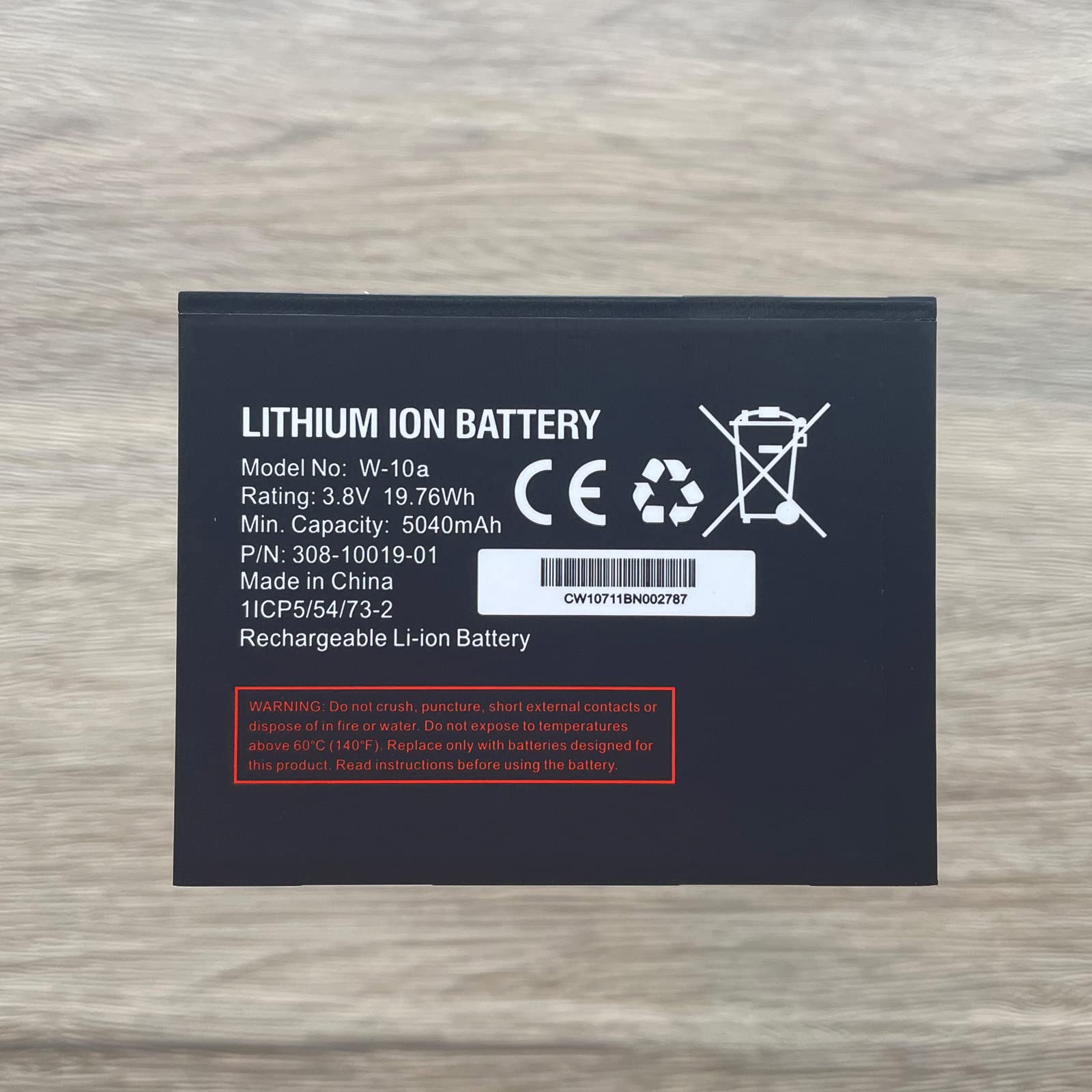oliadeo W-10a Lithium ion Battery - for Netgear MR2100 Battery - Replacement for Netgear Nighthawk M2 4G LTE MR2100, W-10A W-10 Mobile Hotspot Router Battery 5040mAh Model (W-10 = W-10a)