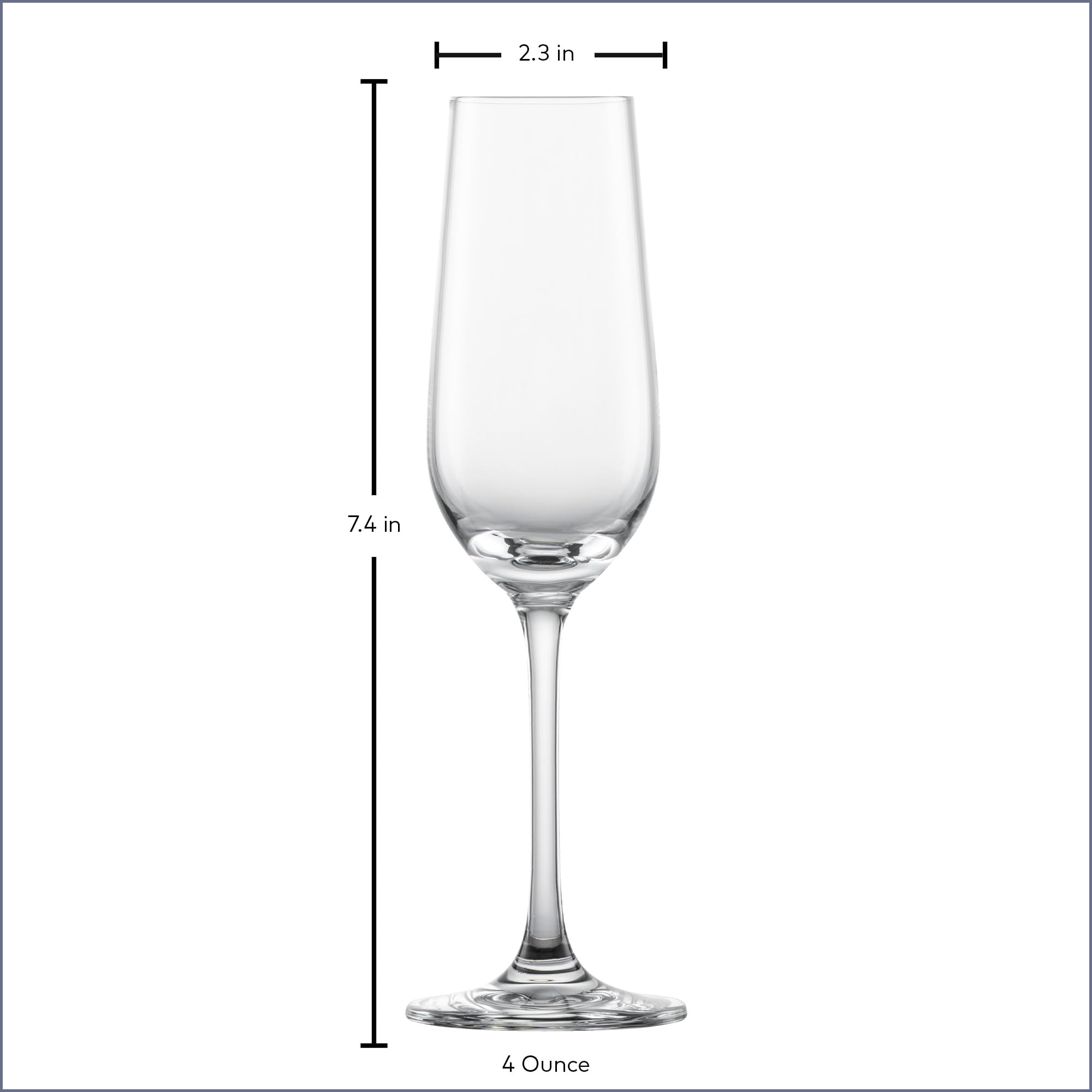 Schott Zwiesel Tritan Crystal Glass Bar Special Sherry Cocktail Spirits Glass, 4-Ounce, Set of 6