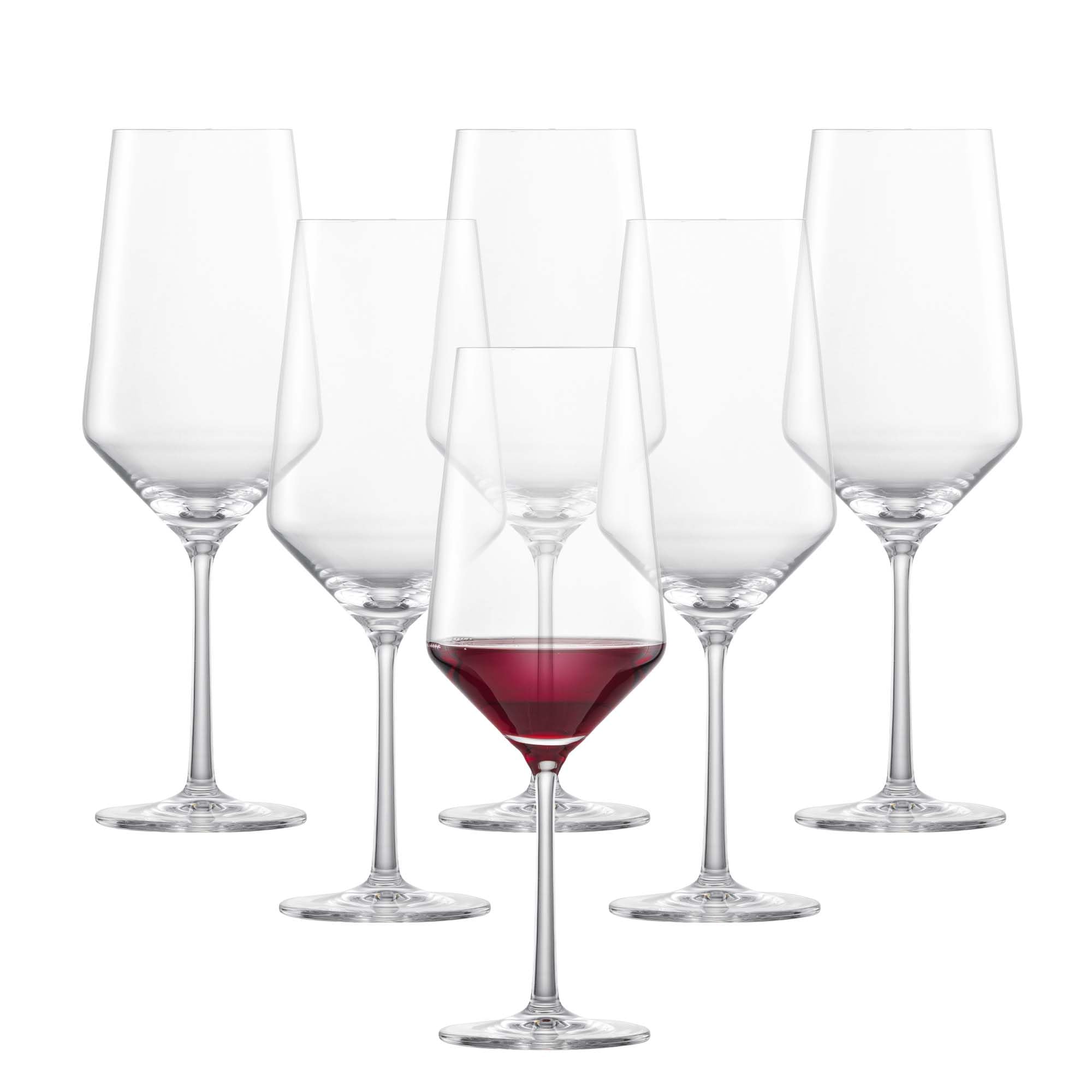 Schott Zwiesel Pure Tritan Crystal Stemware Glassware Collection, 6 Count (Pack of 1), Bordeaux Red Wine Glass