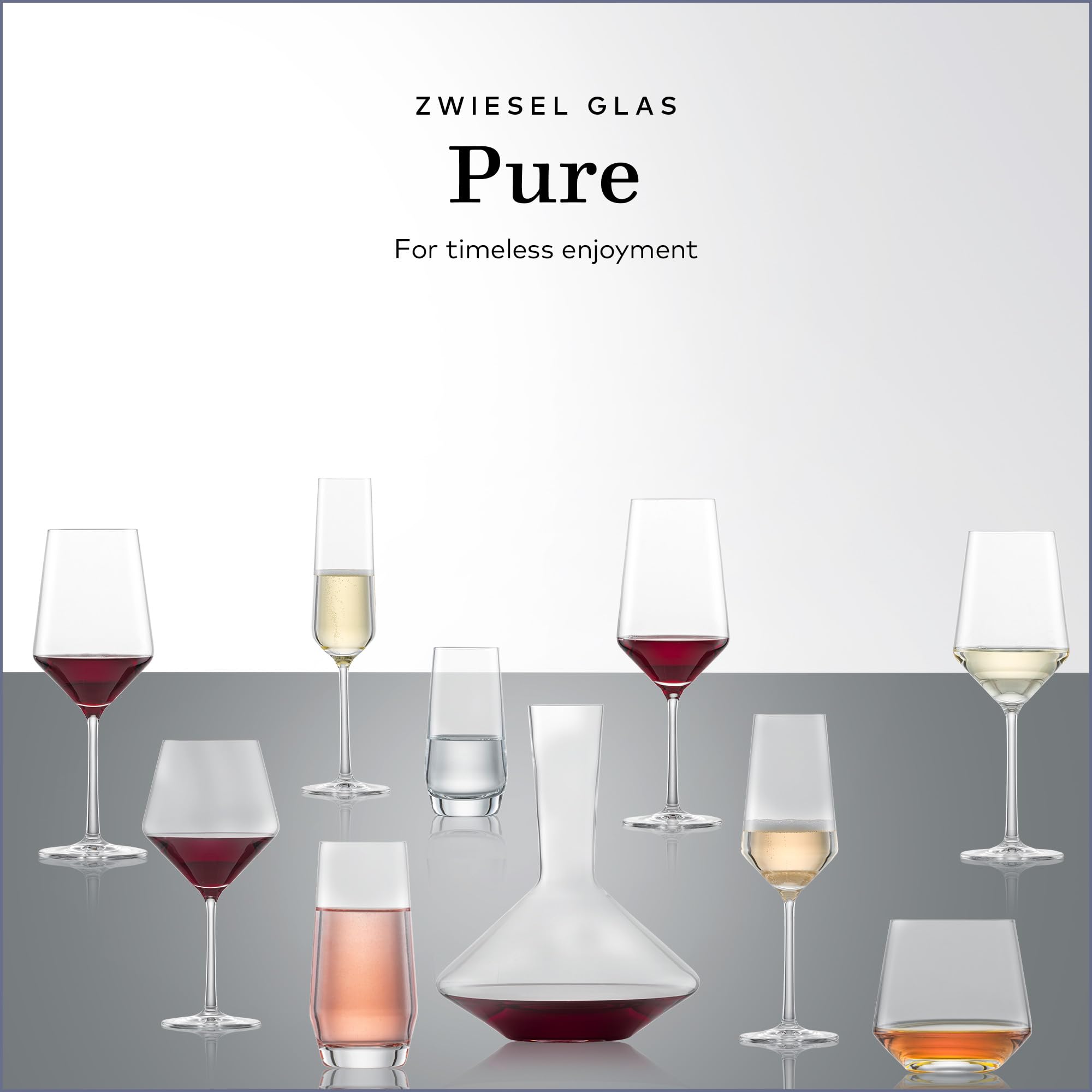 Schott Zwiesel Pure Tritan Crystal Stemware Glassware Collection, 6 Count (Pack of 1), Bordeaux Red Wine Glass